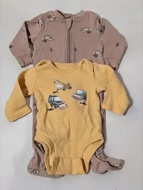 Pekkle | One Pieces | Pekkle 3m Baby Bundle Construction Onesie Camper ...